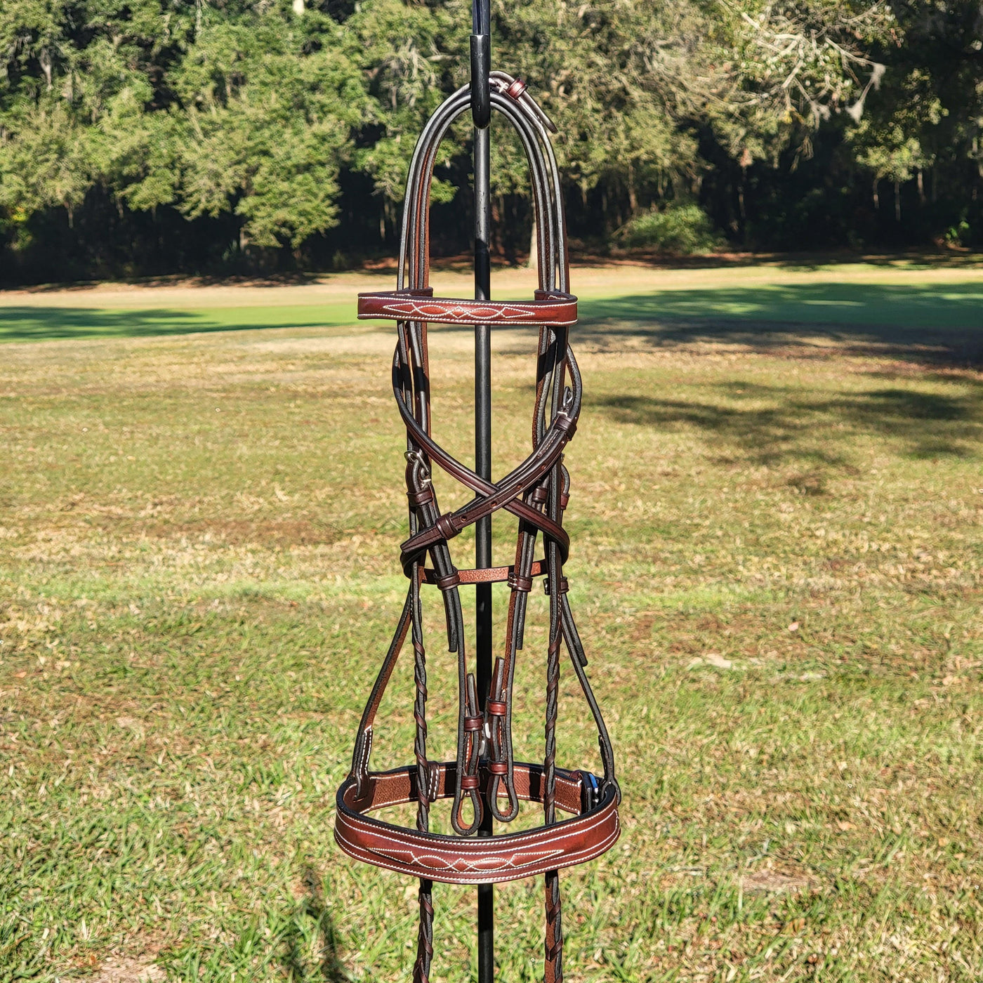 The In Gate Hunter Bridle with Laced Reins